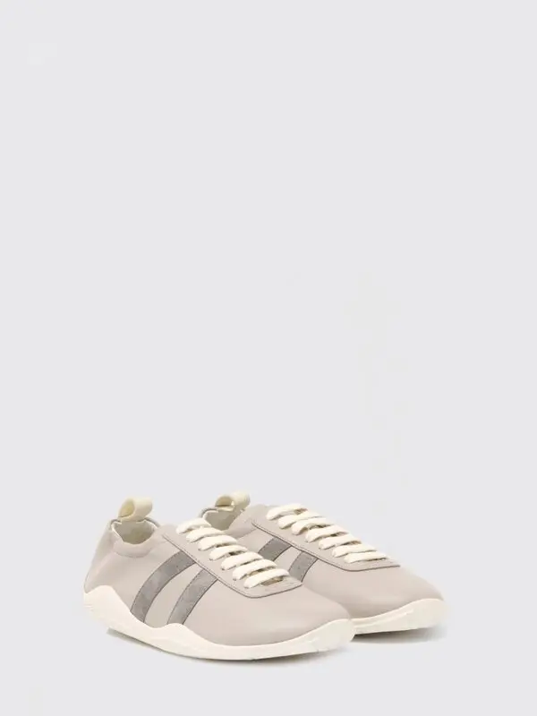 Fabiana Filippi Nappa Leather Low-top Sneakers - Grey