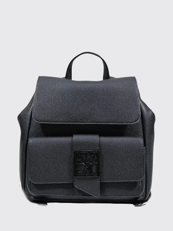 Armani Exchange Grained Synthetic Leather Backpack