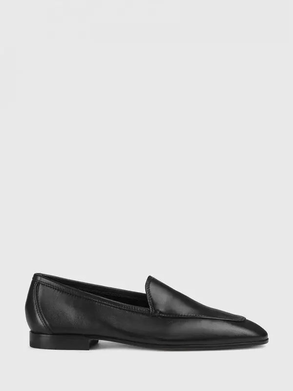 DOUCAL'S Leather Loafers - Black