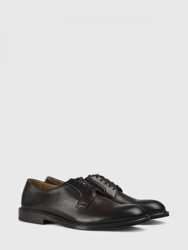 DOUCAL'S Leather Derby Shoes - Dark
