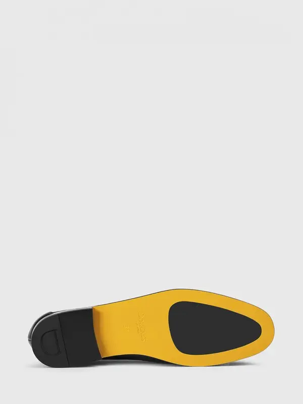 DOUCAL'S Leather Loafers With Horsebit Detail - Black