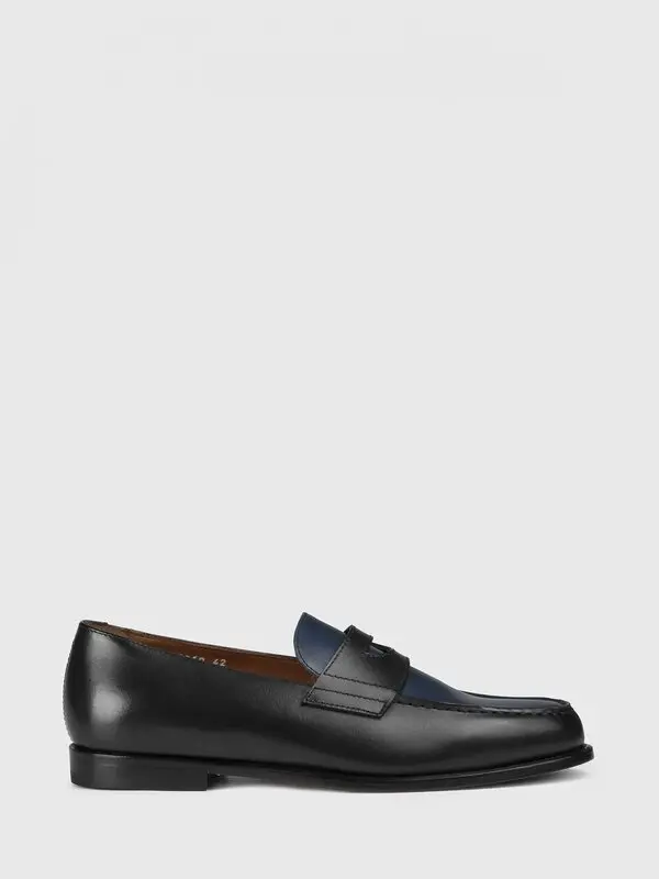 DOUCAL'S Leather Loafers - Black