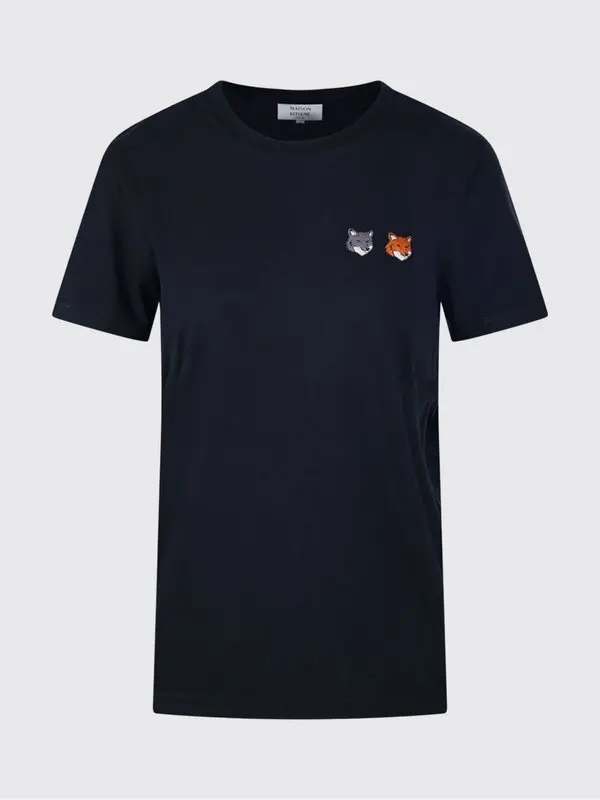 Maison Kitsuné Short Sleeve Cotton T-shirt With Logo