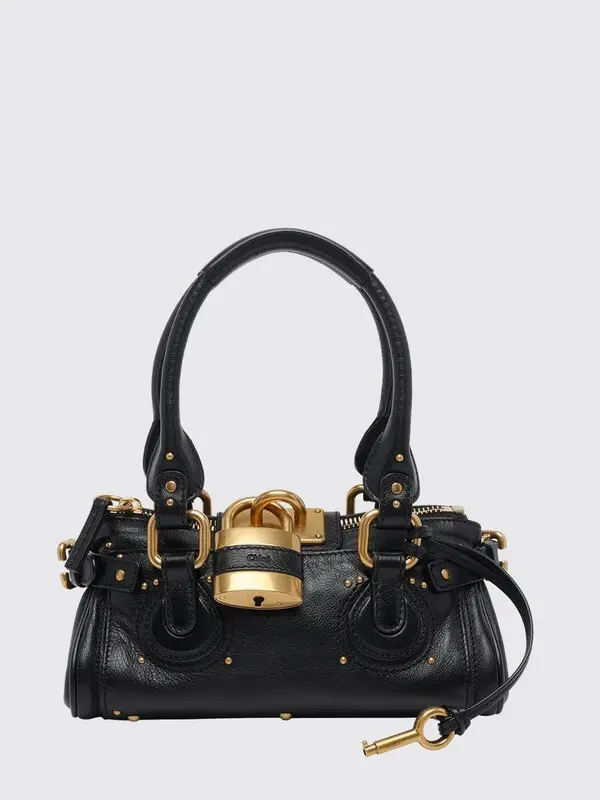 Chloé Padlock Top Handle Bag - Black