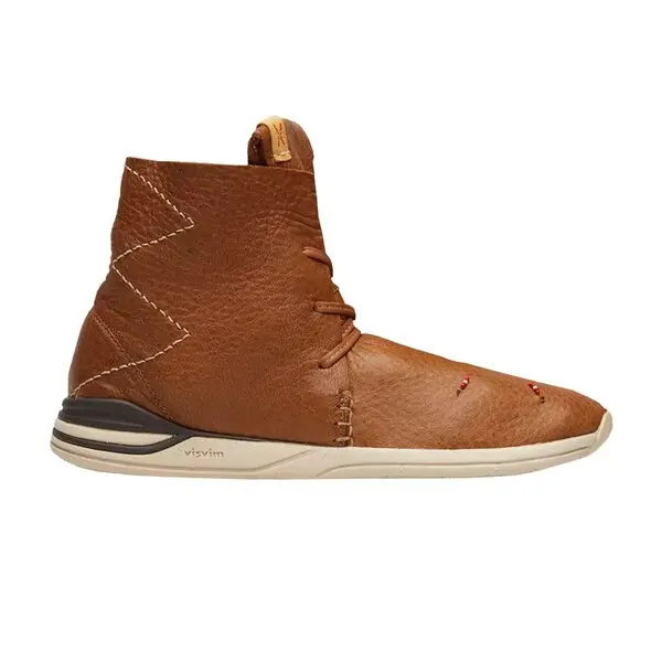 Visvim Huron Moc Hi-folk Deer Boots - Brown
