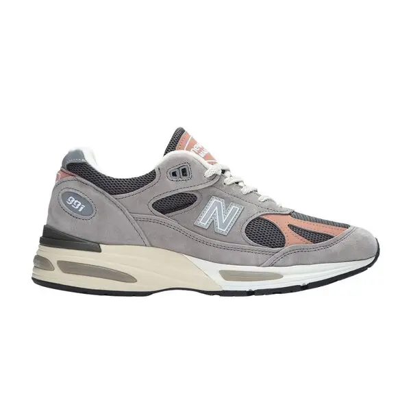 NEW BALANCE 991v2 Made In Uk 'elephant Skin Cork' Sneakers - Grey
