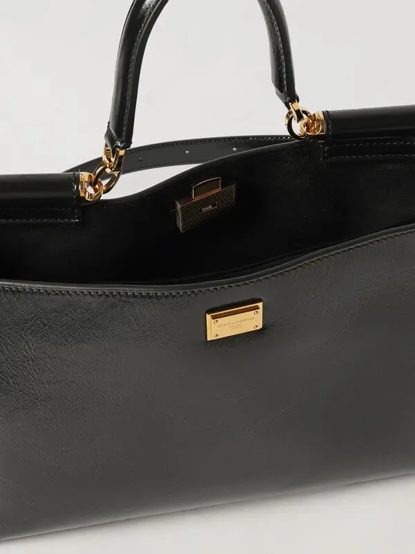 Dolce & Gabbana Vittoria Calfskin Leather Handbag