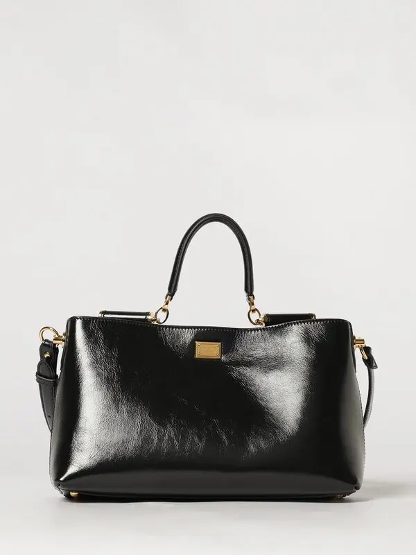 Dolce & Gabbana Vittoria Calfskin Leather Handbag - Pitch