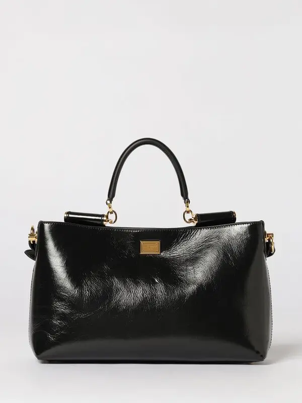 Dolce & Gabbana Vittoria Calfskin Leather Handbag - Pitch