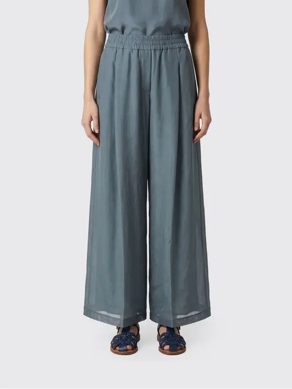 Brunello Cucinelli Wide Leg Pants - Blue