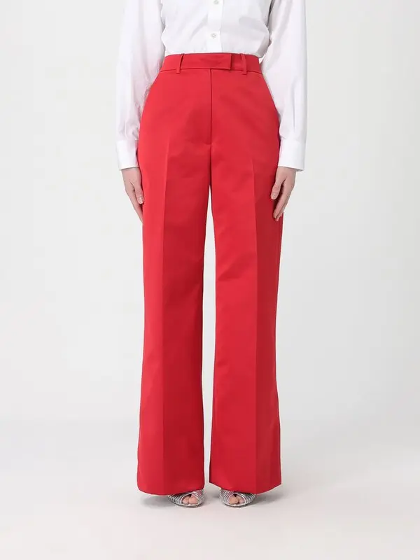 THE FRANKIE SHOP Wide Leg Trousers - Red