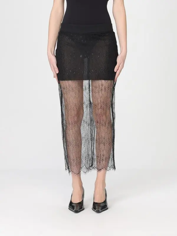 THE FRANKIE SHOP Lace Skirt - Black