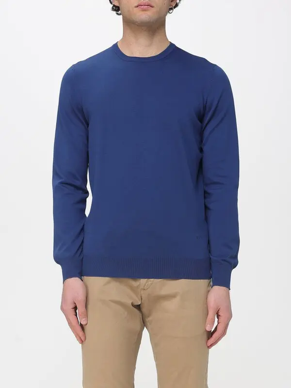 FAY Crew Neck Sweater - Denim