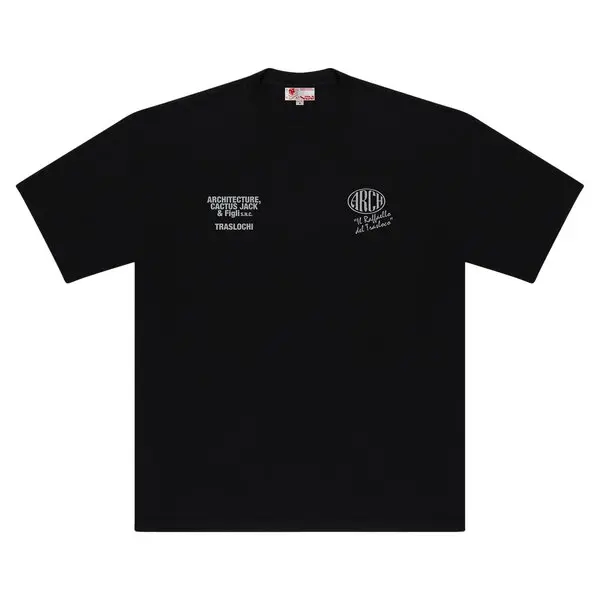 CACTUS JACK BY TRAVIS SCOTT X Virgil Abloh Arch Traslochi Tee - Black