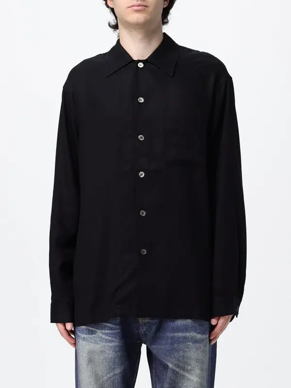 Our Legacy Relaxed Fit Lyocell Shirt With Dropped Shoulders