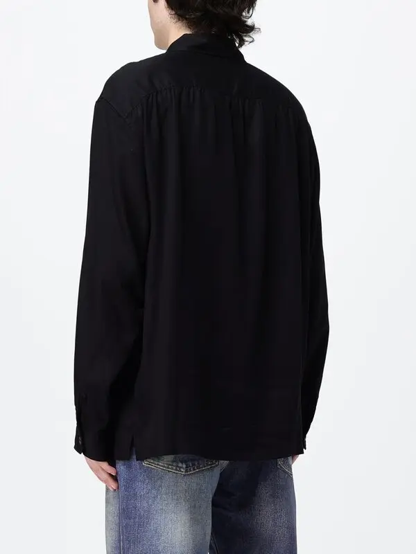 Our Legacy Relaxed Fit Lyocell Shirt With Dropped Shoulders