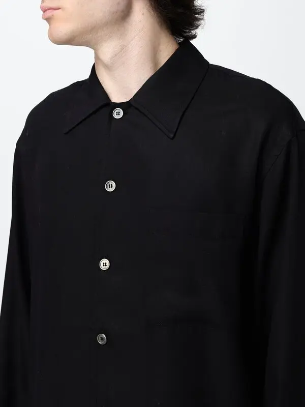 Our Legacy Relaxed Fit Lyocell Shirt With Dropped Shoulders