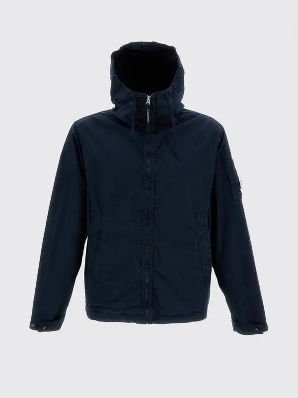 C.P. COMPANY Zip-up Hooded Jacket - Blue