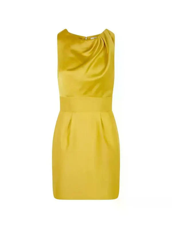 Elisabetta Franchi Draped Mini Dress - Yellow