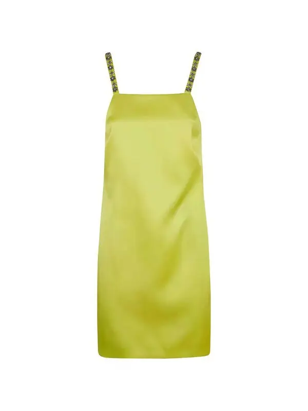 TWINSET Satin Mini Dress - Yellow