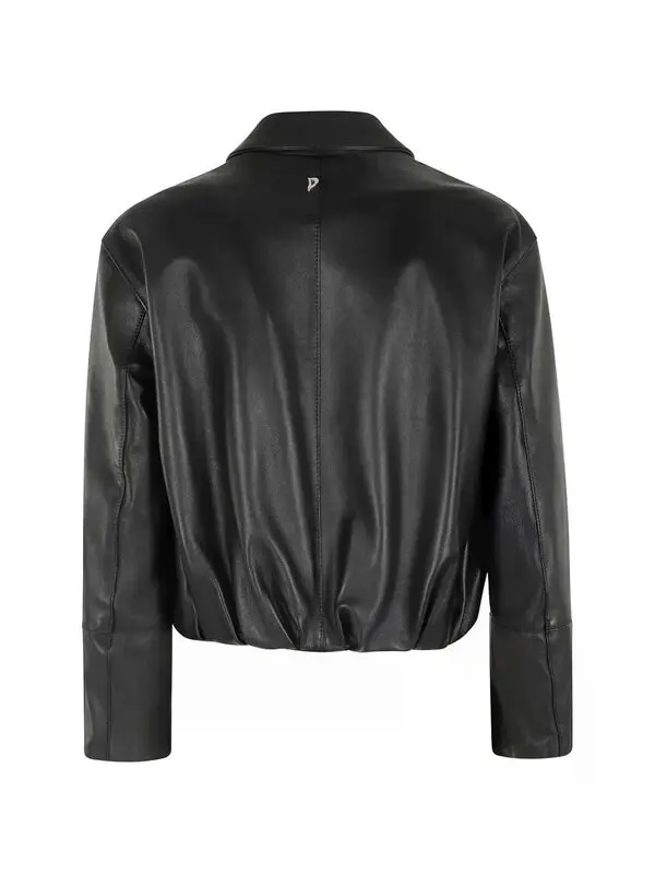 DONDUP Leather Zip-up Jacket