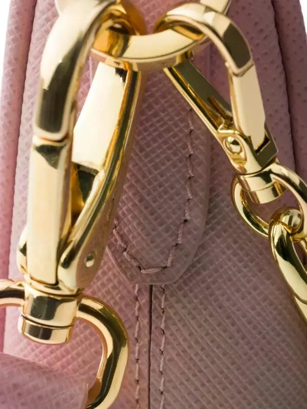 Prada Mini Re-edition Leather Shoulder Bag - Pink