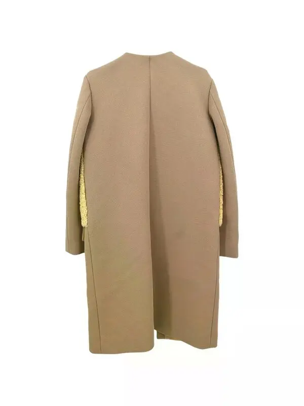 Celine 2010s Shearling-panel Coat