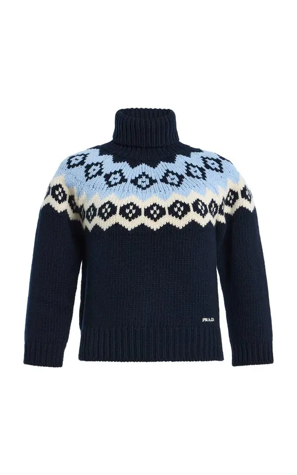 Prada Cashmere-wool Fair Isle Sweater
