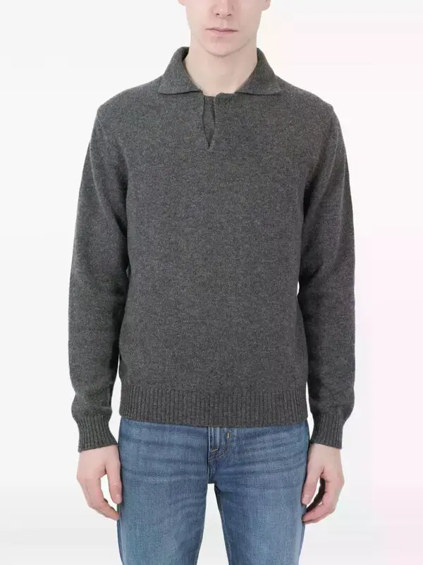 ZANONE Mélange-effect Polo Shirt