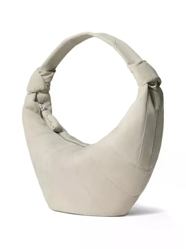 LEMAIRE Fortune Croissant Bag In Alpaca Nubuck - Neutrals