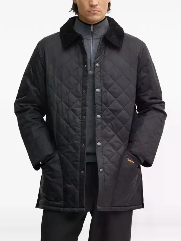 Barbour Liddesdale Diamond-quilt Padded Jacket - Black