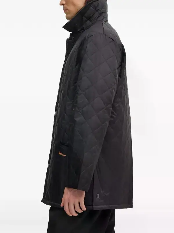 Barbour Liddesdale Diamond-quilt Padded Jacket - Black