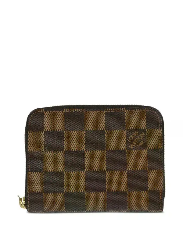 LOUIS VUITTON 2010 Checked Wallet - Brown