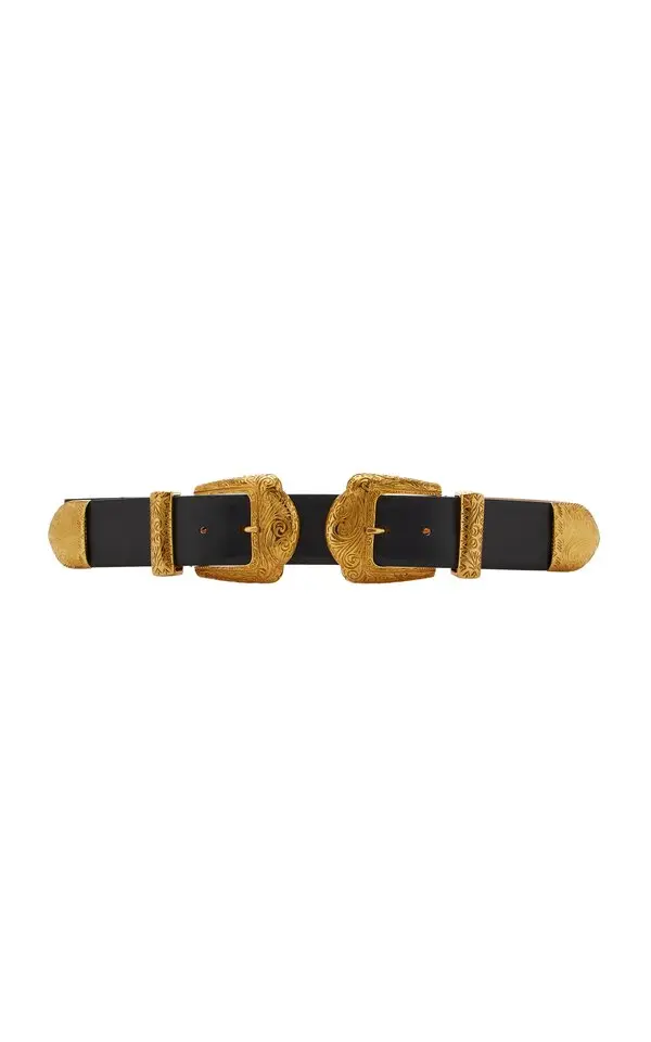 DEHANCHE The Midas Leather Belt - Black