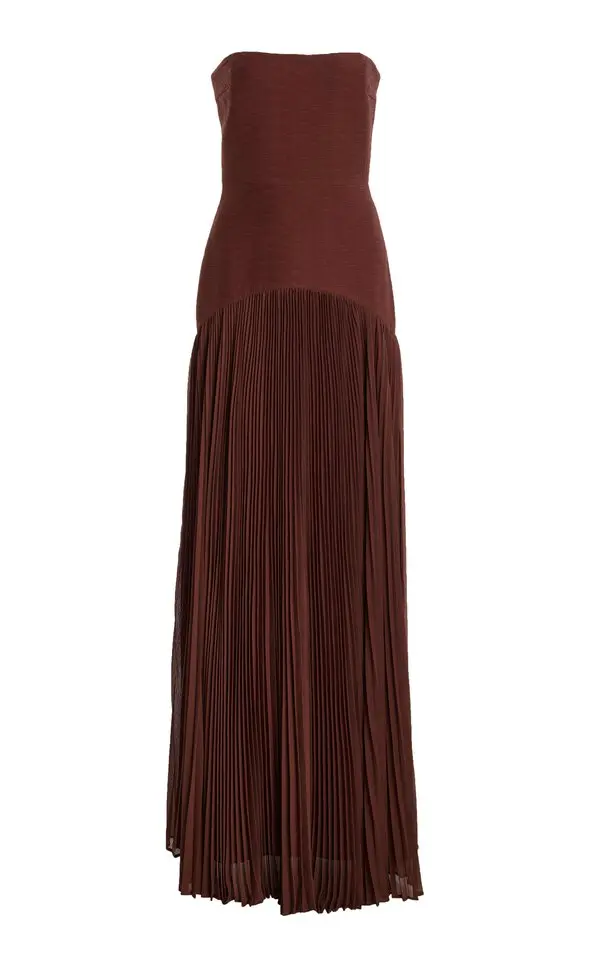 Alexis Sunniva Strapless Maxi Dress - Brown