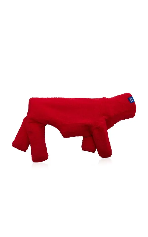 LITTLE BEAST Fleece Dog Onesie - Red