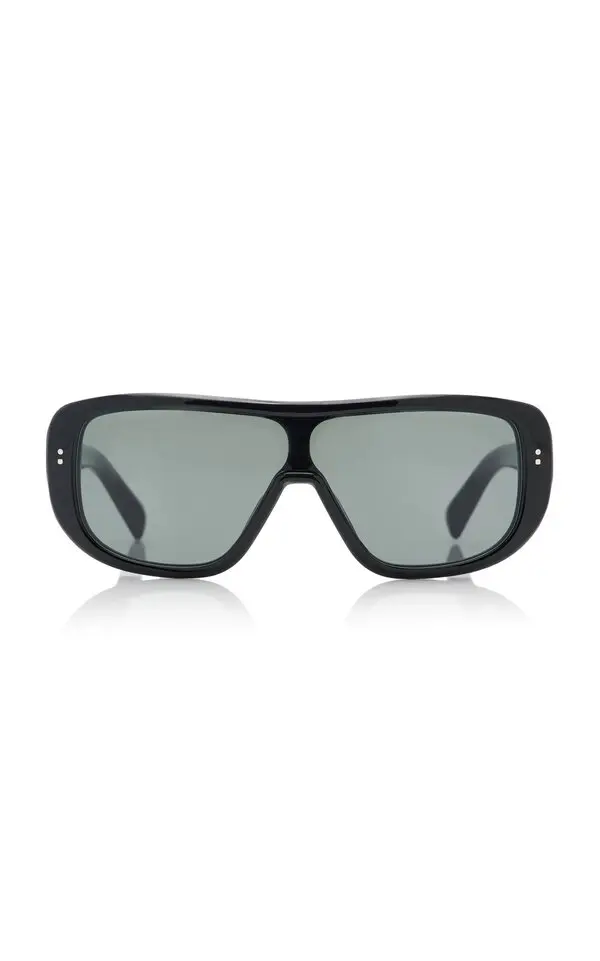 Jacquemus Aviator-frame Acetate Sunglasses - Black