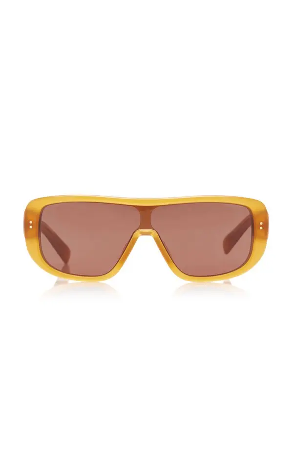 Jacquemus Aviator-frame Acetate Sunglasses - Orange