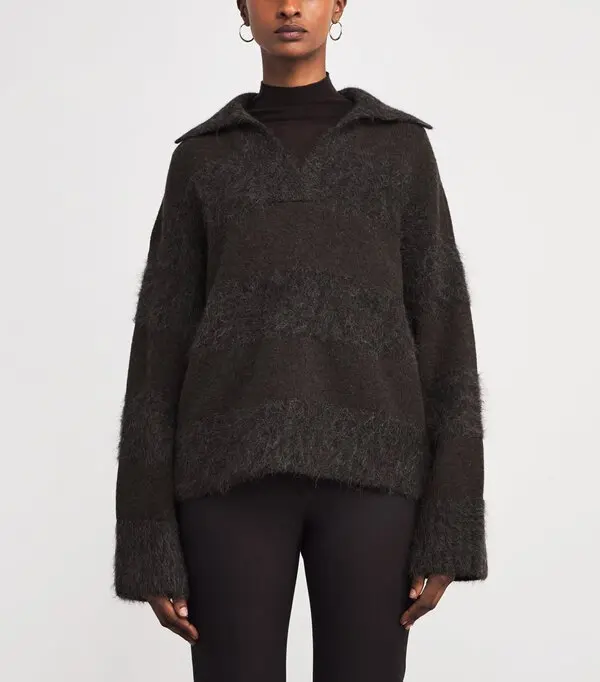 JOSEPH Striped Take Sweater