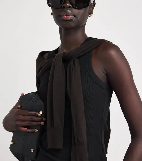 JOSEPH Stretch-cotton Tank Top - Black