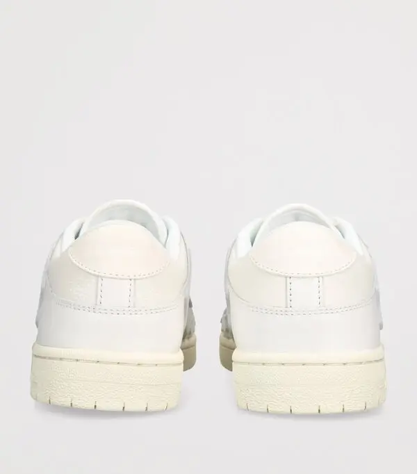 Amiri Leather Skel Top Low Sneakers - Beige