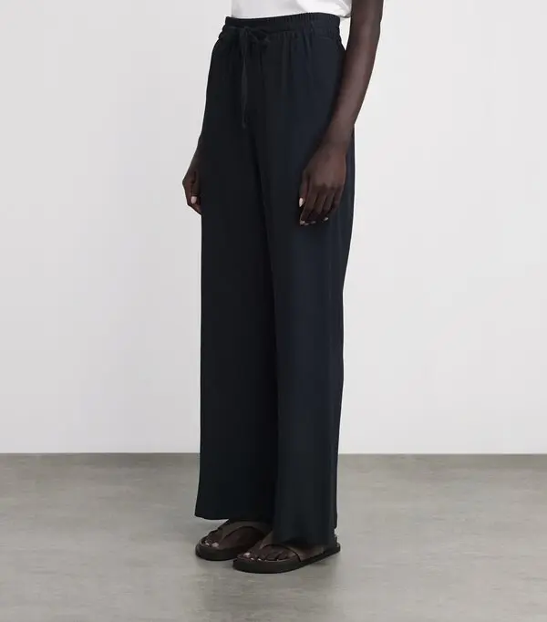 NOMADISSEM Shirred Silk Trousers