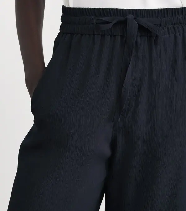NOMADISSEM Shirred Silk Trousers