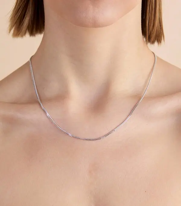 ASTRID & MIYU Sterling Curb Chain Necklace