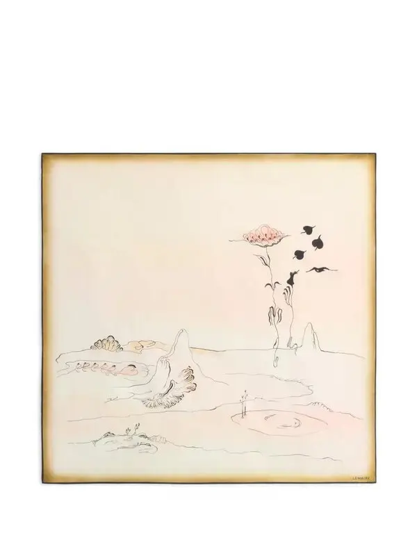 LEMAIRE Printed Scarf - Neutrals