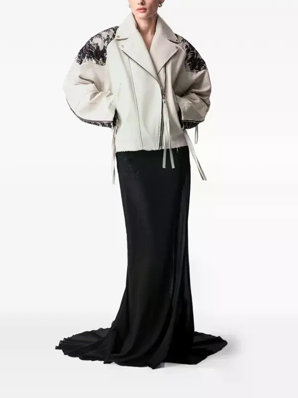 ARTICLE TEN Lace-panelled Jacket