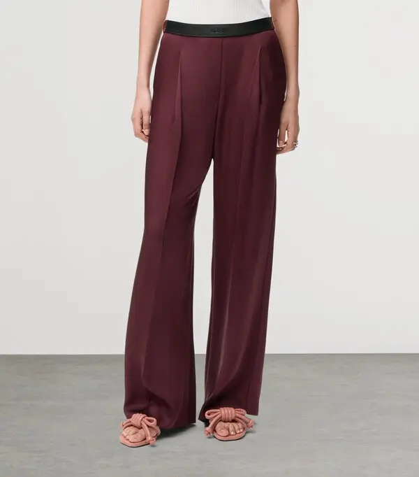 Loewe Silk Wide-leg Trousers