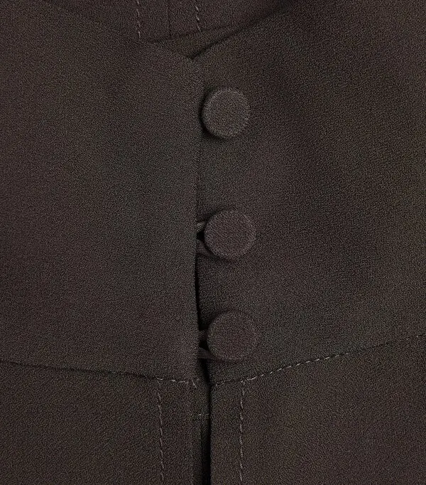JOSEPH Crepe Buick Blouse - Brown