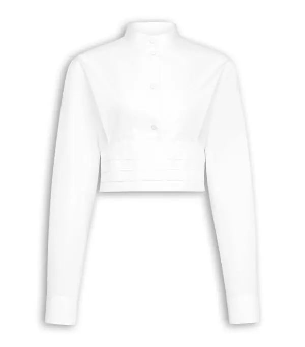 Alaïa Cotton Cropped Shirt
