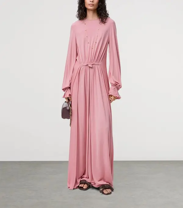 Loewe Jersey Draped Maxi Dress